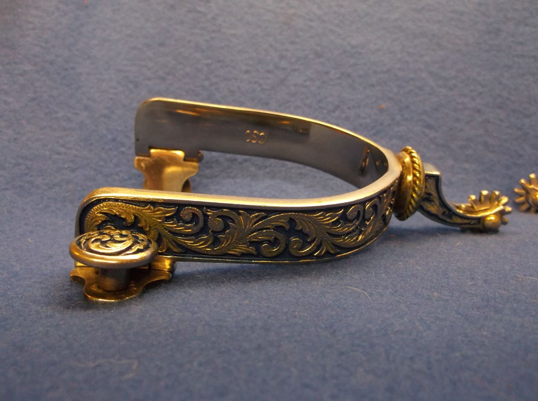 Marked CSC Spurs- Engraved- 12 Point Rowels