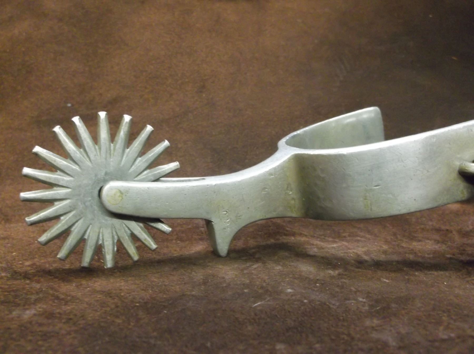 Star Marked Star Steel Silver- Silver Overlaid Spurs- Stainless- Chap ...