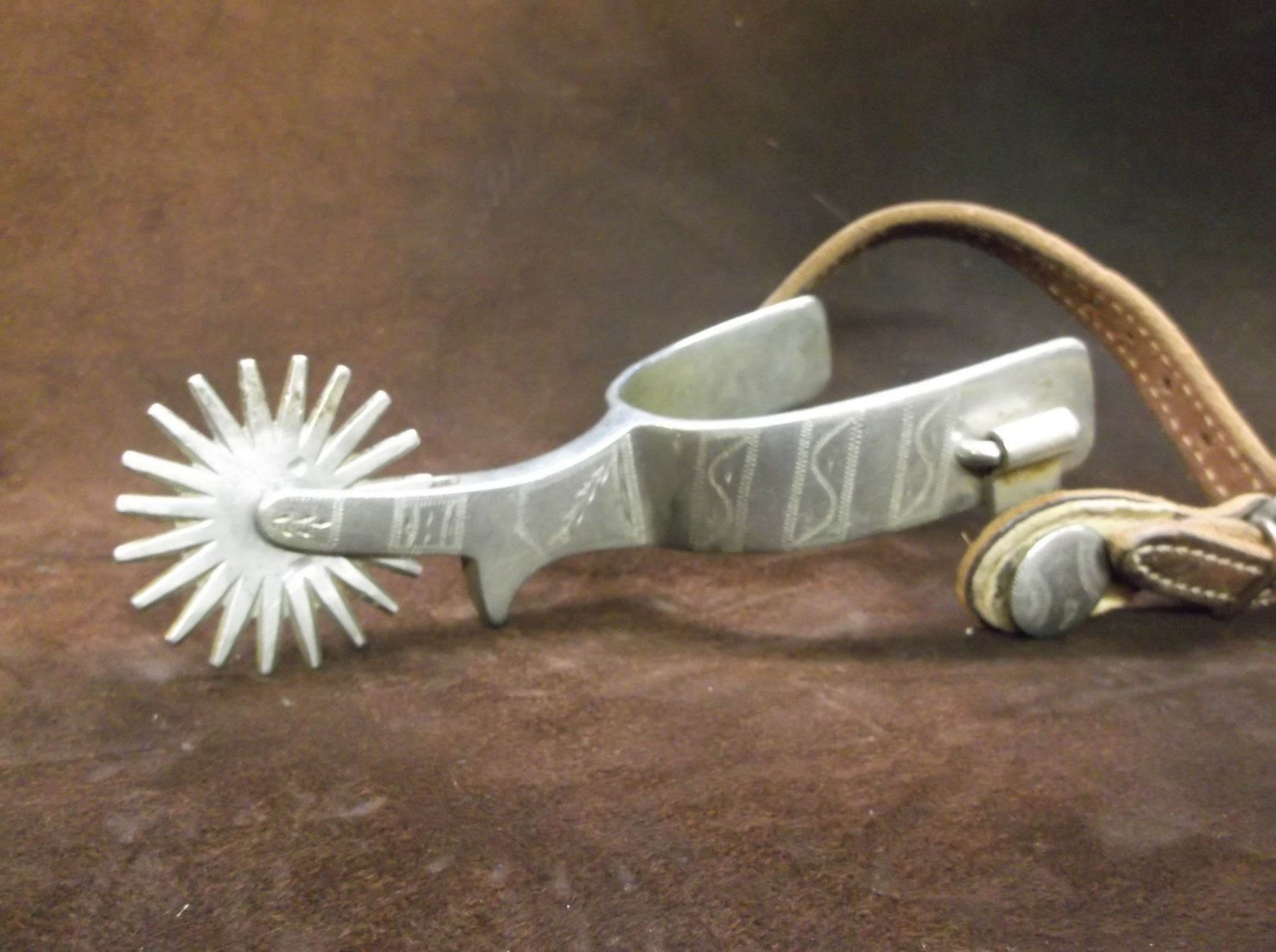 Star Marked Star Steel Silver- Silver Overlaid Spurs- Stainless- Chap ...