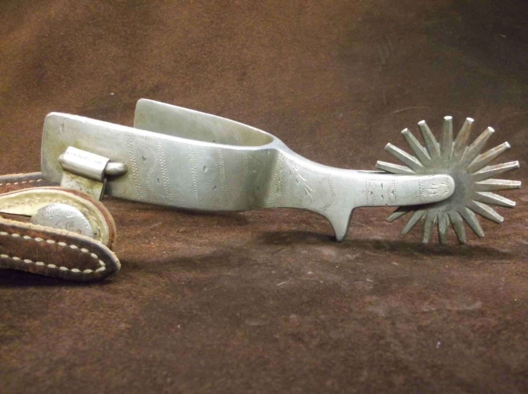 Star Marked Star Steel Silver- Silver Overlaid Spurs- Stainless- Chap ...