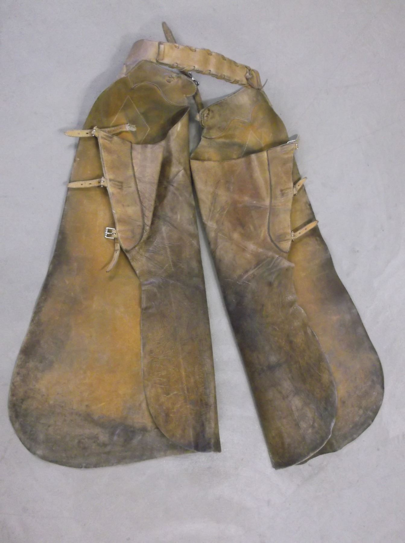 Marked FLR Batwing Chaps- Diamond Pattern Overlay- 35"L