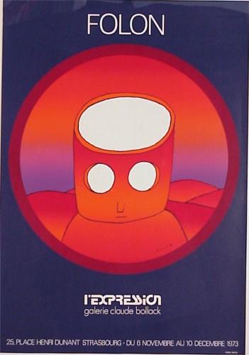 Jean Michel Folon (b. 1934) Belgium, L’EXPRESSION, 1973, color ...