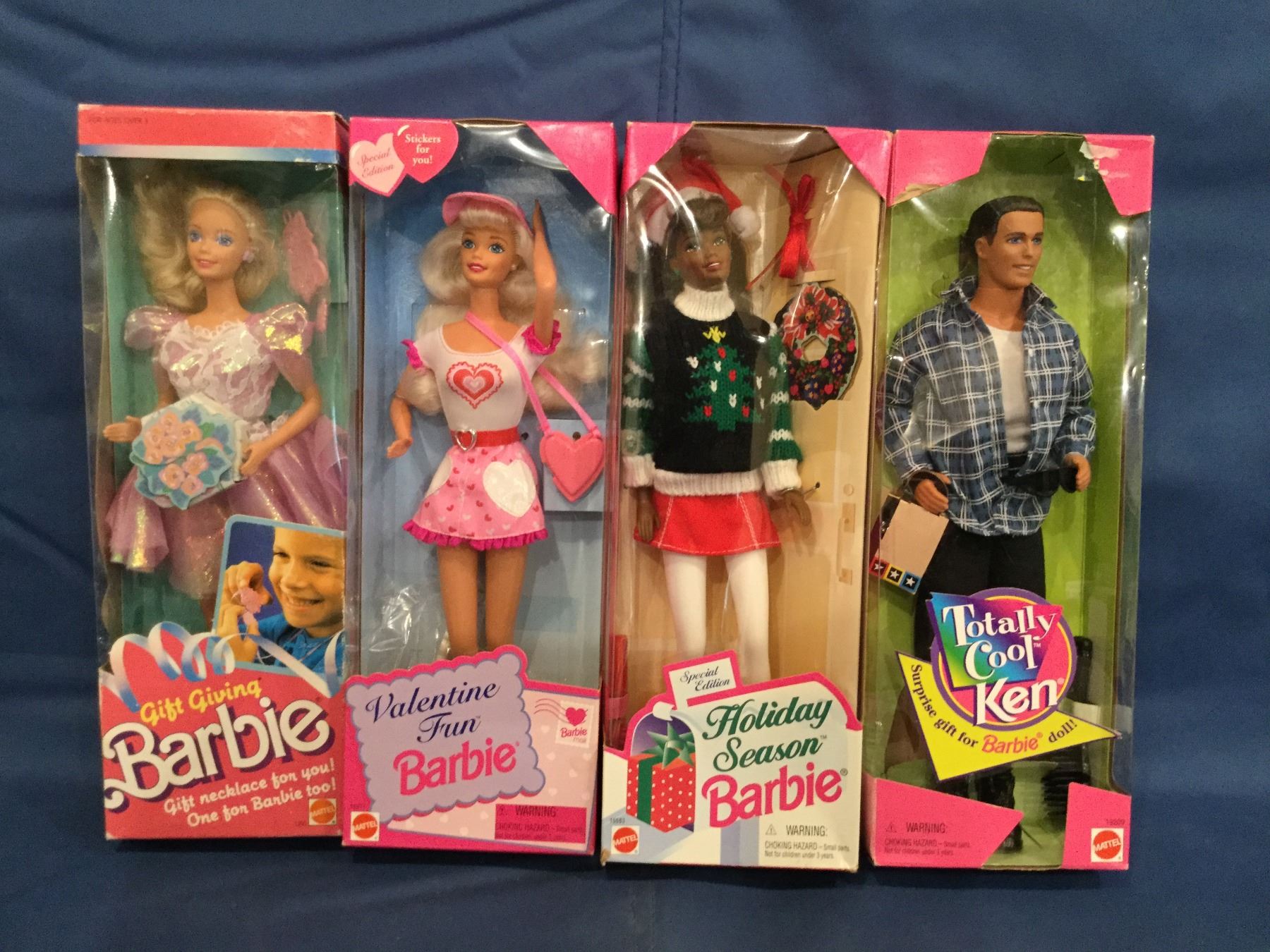 4 Barbie Dolls Mib