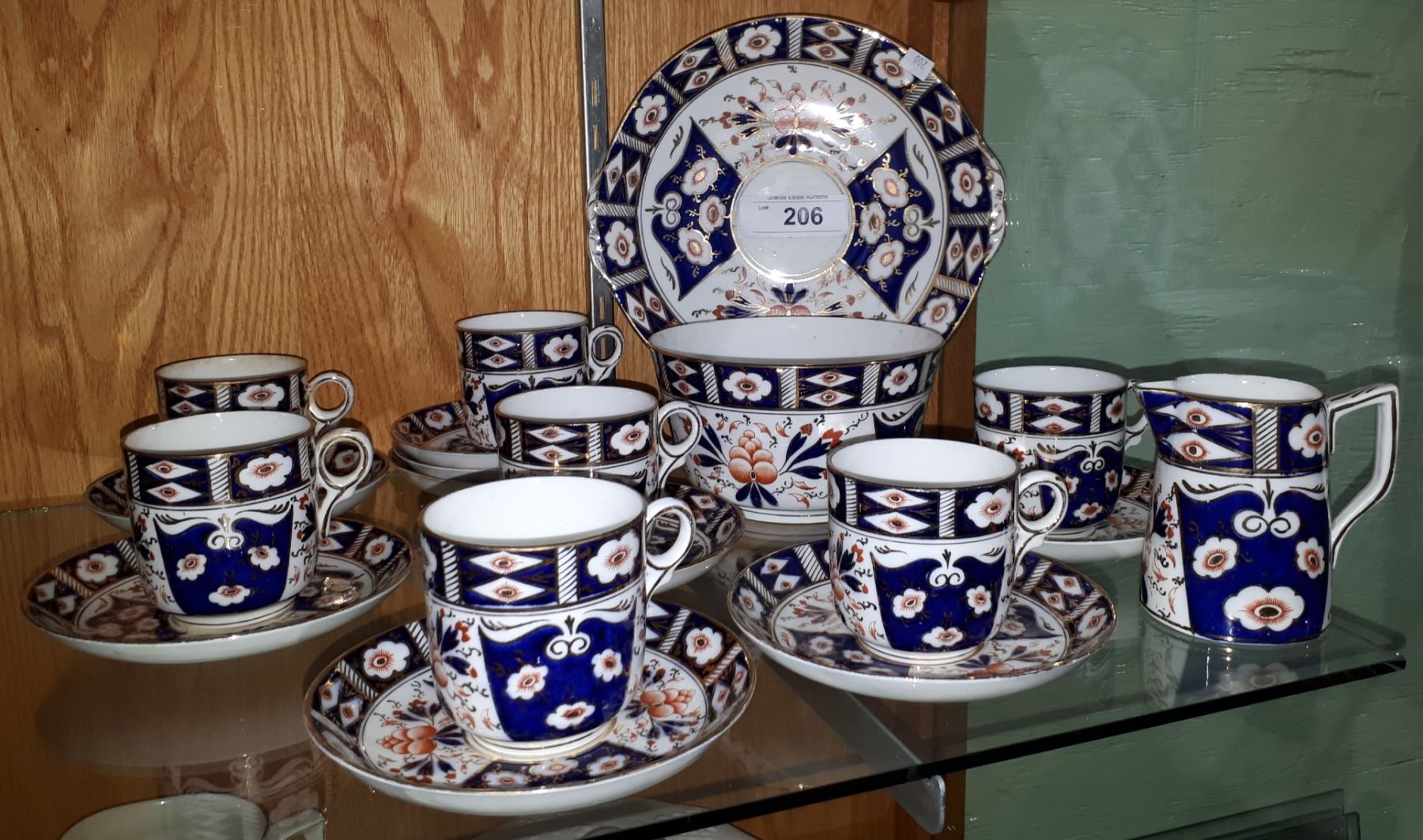 19 PCS ANTIQUE SUTHERLAND ENGLISH BONE CHINA