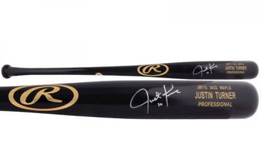 Justin Turner Signed Rawlings Professional Model Baseball Bat (Fanatics ...