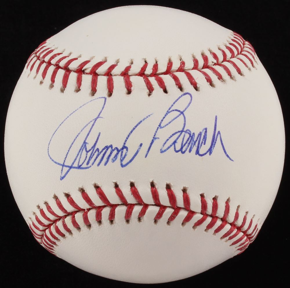 Johnny Bench Signed OML Baseball (MLB Hologram)