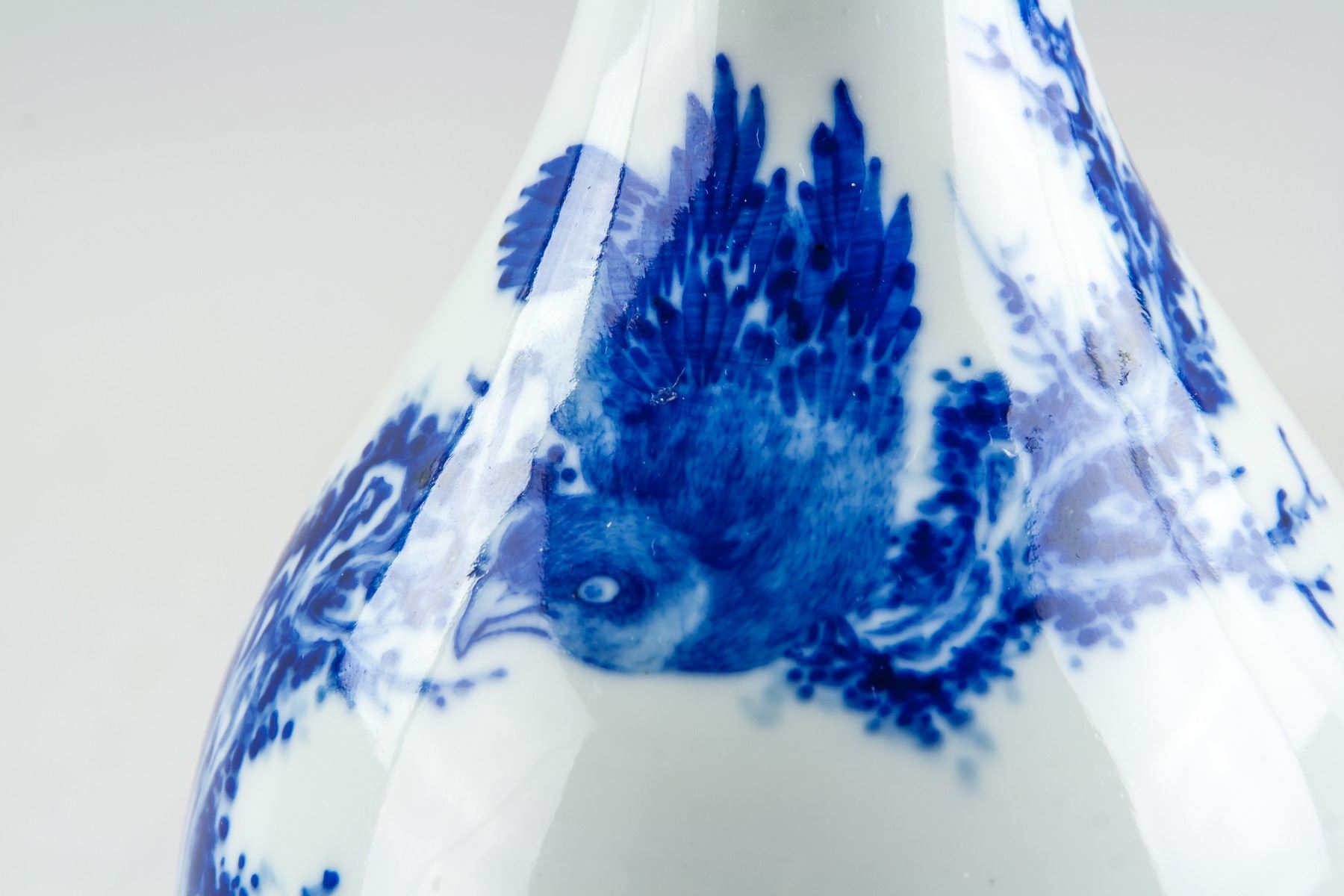Chinese B & W Porcelain Vase Wang Bu 1898-1968 MK