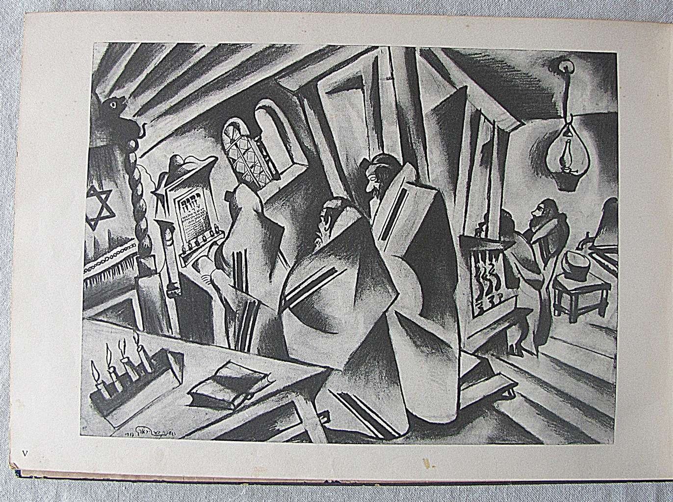 Issachar Ber Ryback "Shtetl” 1923, Russian Cubism