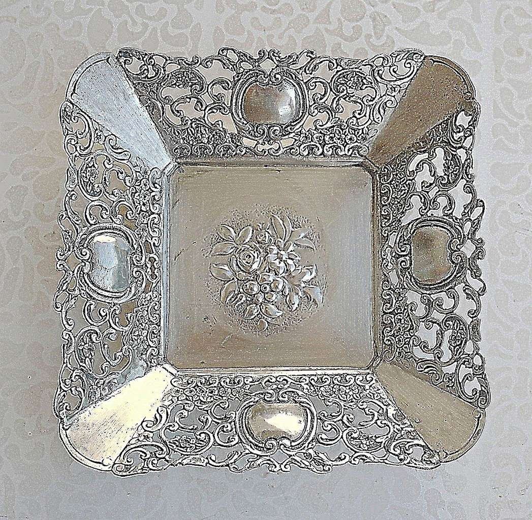Silver 800 “Ezada” Sweet Basket, 232gr., Israel, 1950s