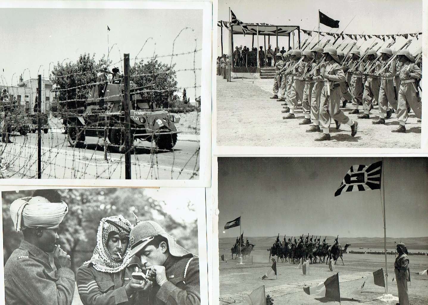 Arab Legion in Palestine, 5 orig. official Photos, 1946
