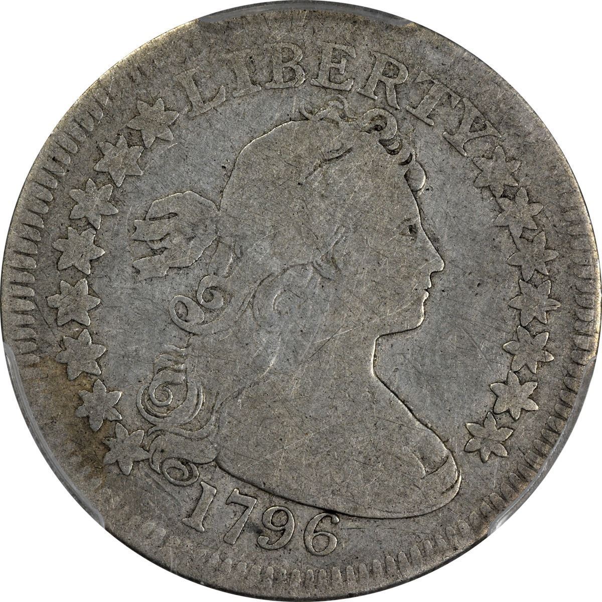 Collector-Grade 1796 Quarter Dollar. 1796 Draped Bust 25¢ Small Eagle ...