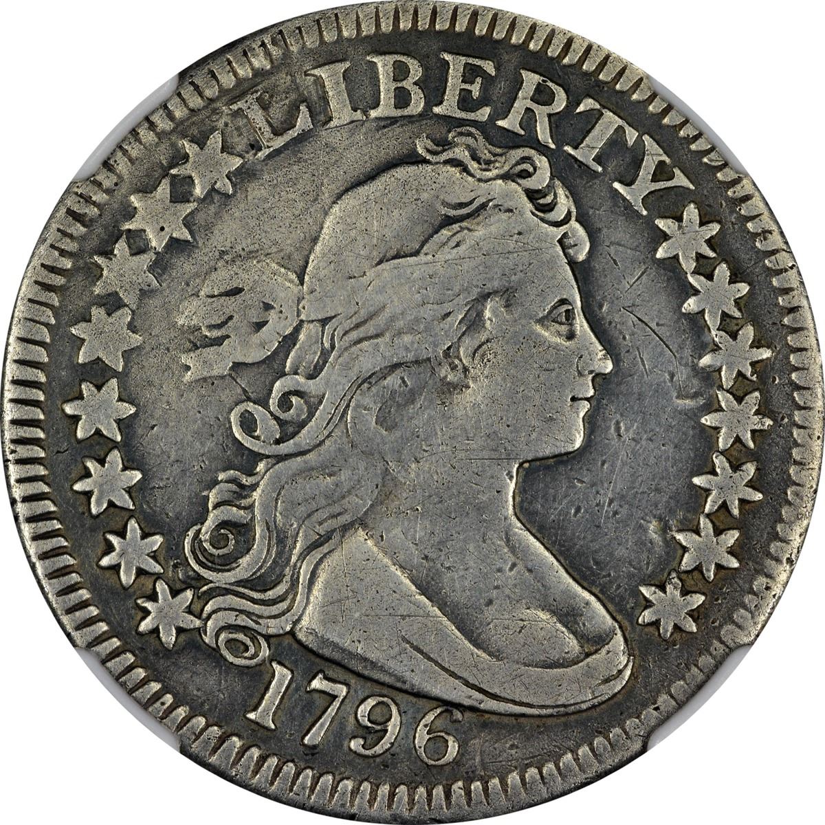 VF Details 1796 Quarter. 1796 Draped Bust 25¢. B-2. Rarity-3. Genuine ...