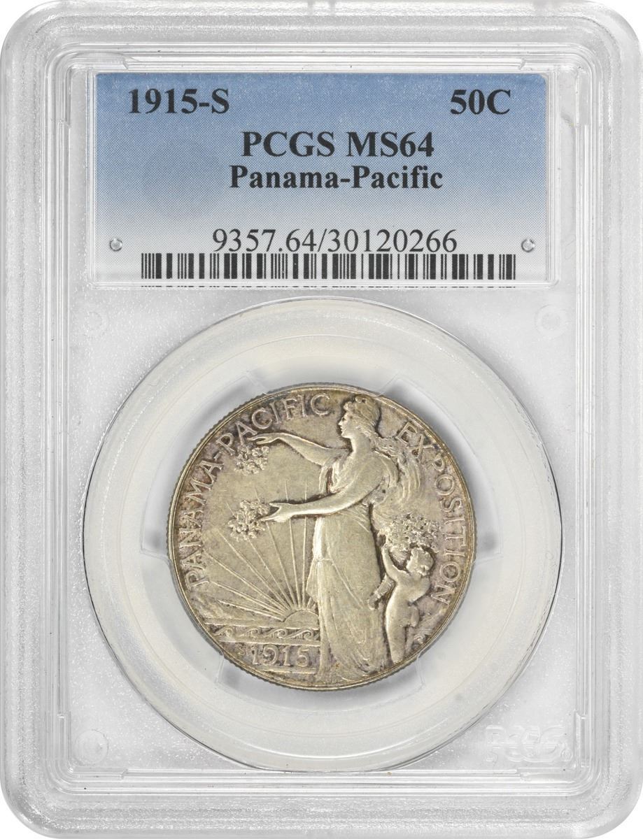 1915-S Panama-Pacific 50¢. MS-64 PCGS.