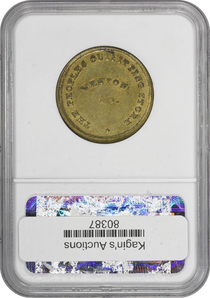 Merchant Token. Missouri. Westport. Circa 1853-1854. Abraham M ...