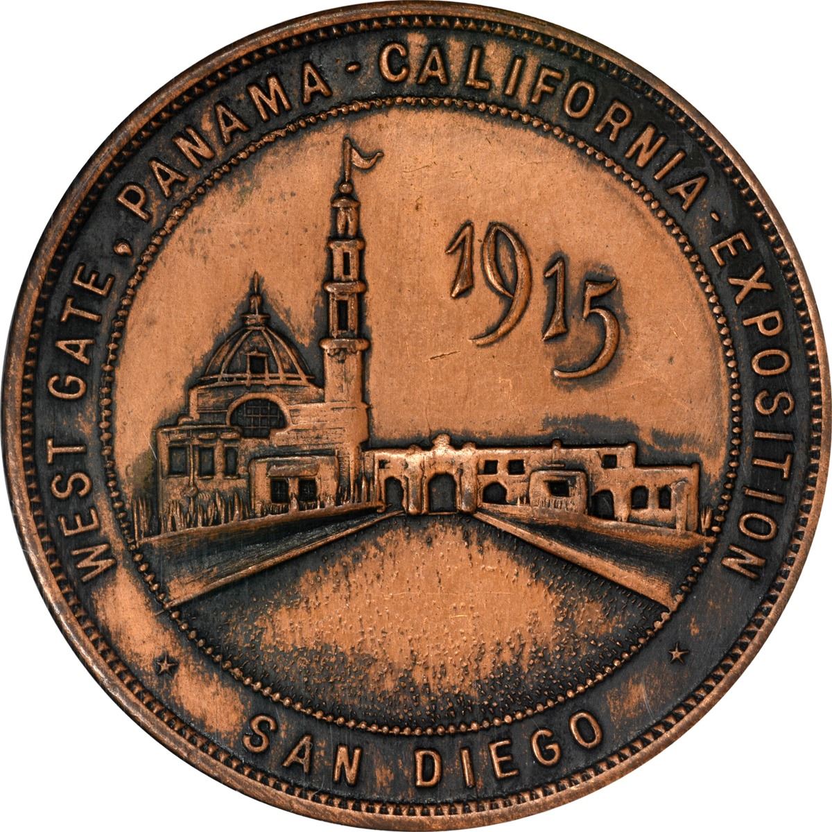 California. San Diego. 1915 Panama-California Exposition SC$1. West ...