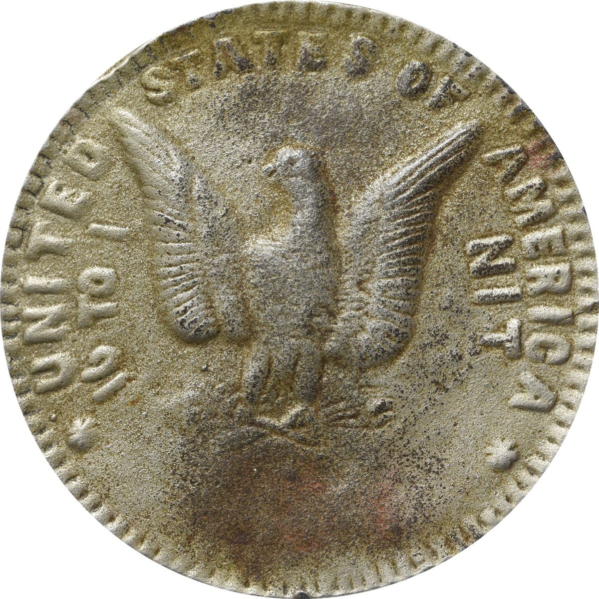 1896 Bryan Money. 16 to 1 – NIT. Zerbe 74 Variant, No Bronze Wash. Lead ...