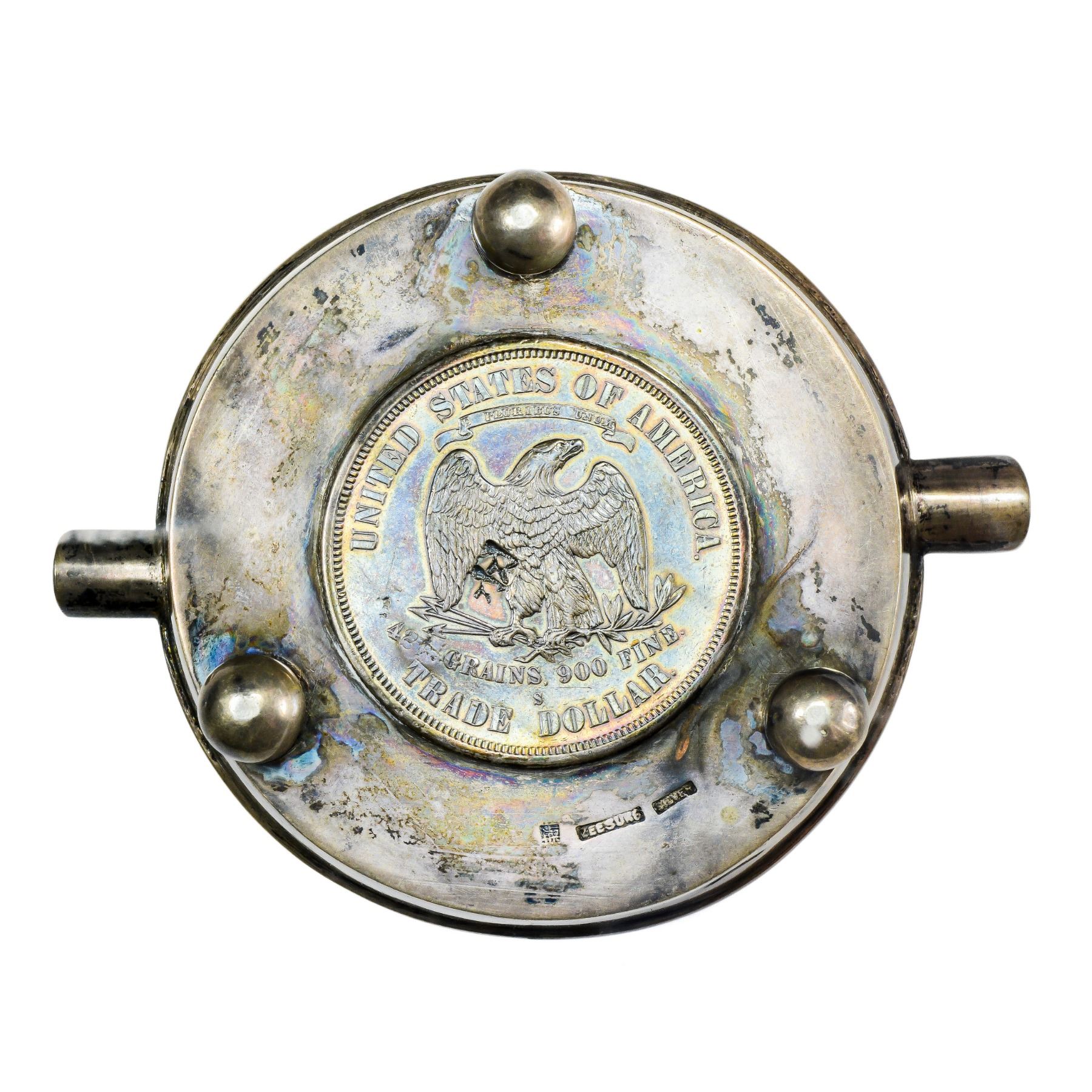 Chopmarked 1876-S Trade Dollar Ash Tray. Ash Tray. 1876-S Chopmarked ...