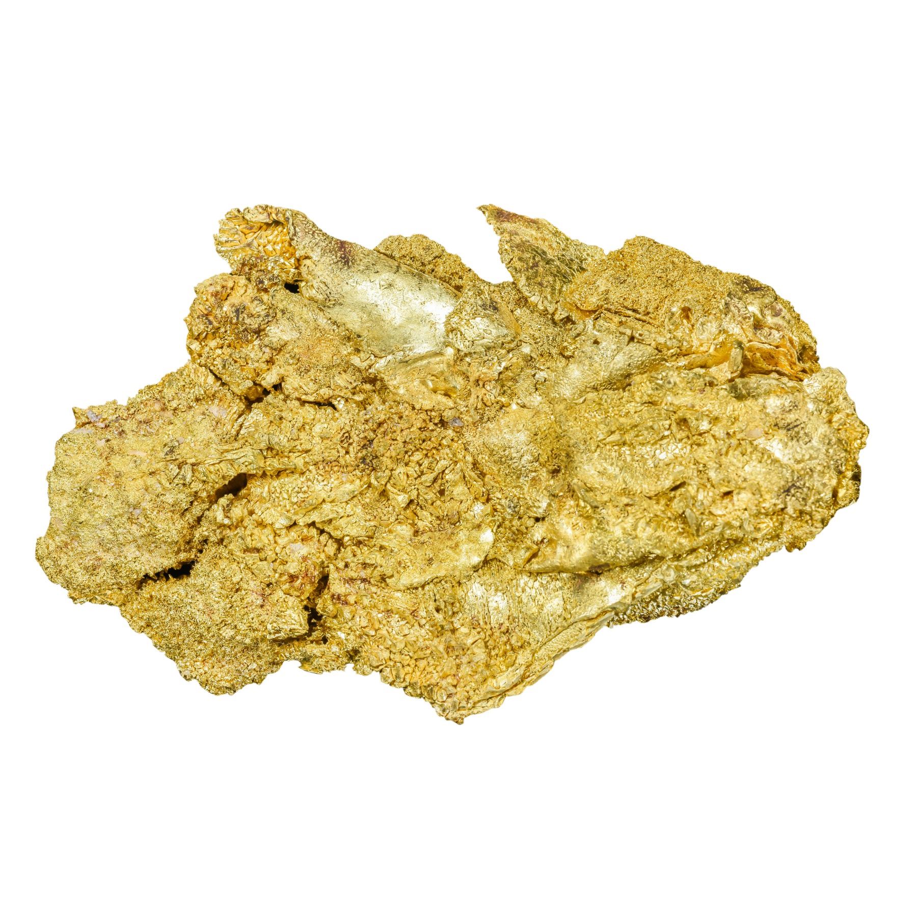 Amazing & Beautiful Crystallite Gold Nugget. Nugget. Nevada. Round ...