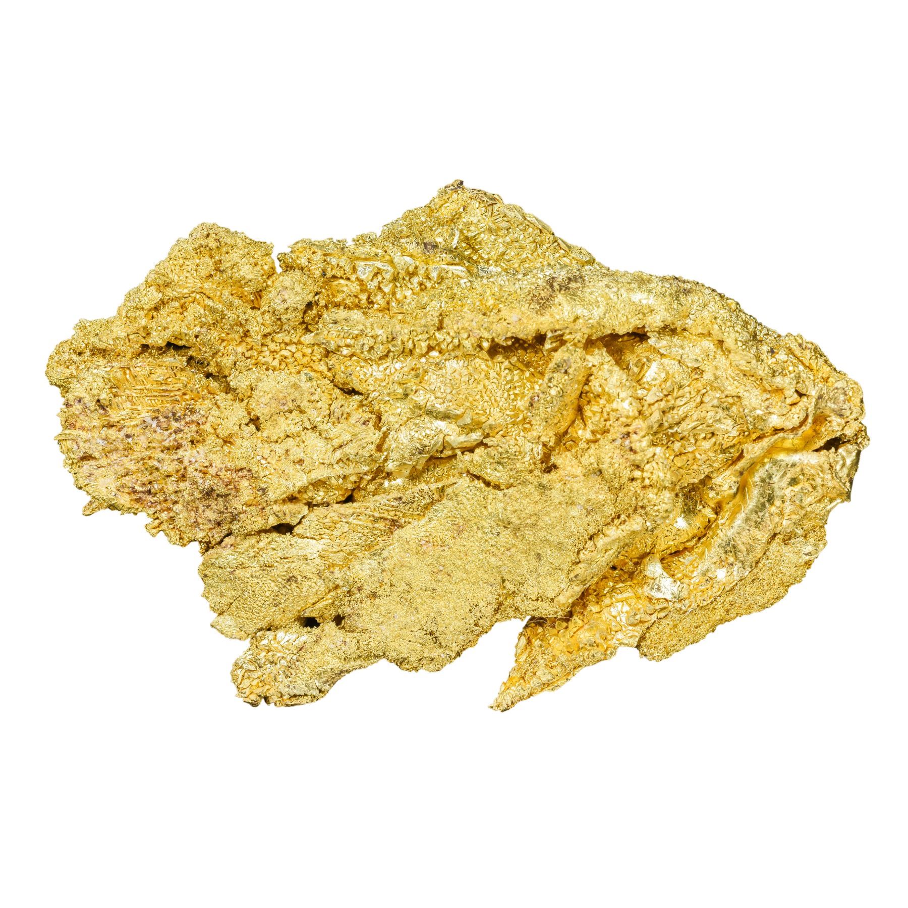 Amazing & Beautiful Crystallite Gold Nugget. Nugget. Nevada. Round ...