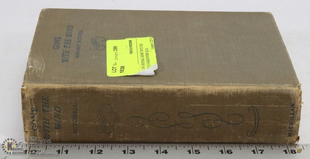 1936 ORIGINAL GONE WITH THE WIND HARDCOVER BOOK