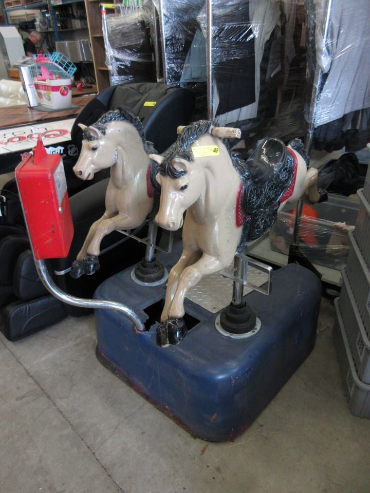 Vintage Coin Operated Double Pony Ride