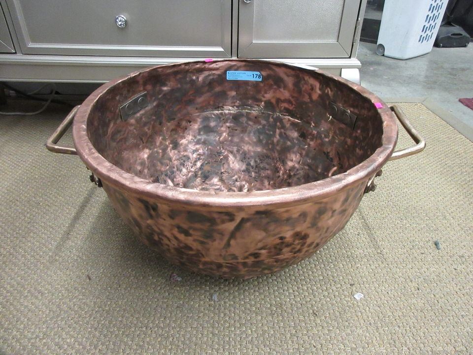 Antique Copper Candy Kettle
