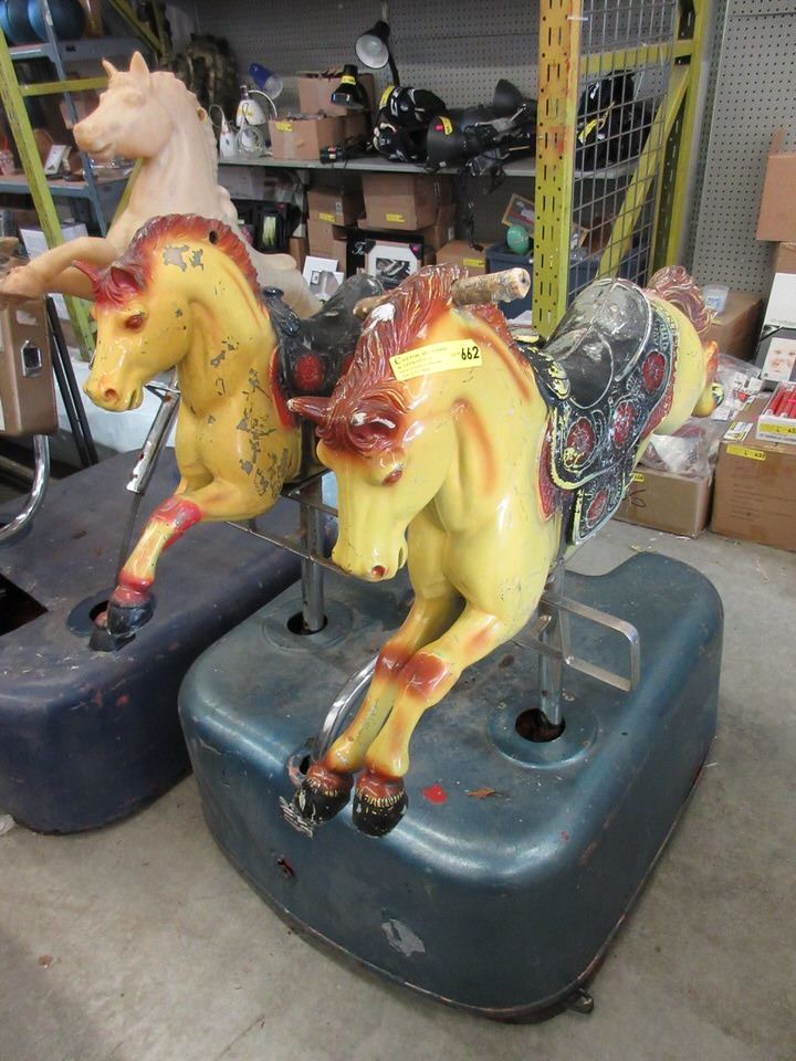 Vintage Coin Operated Double Pony Ride