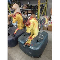 Vintage Coin Operated Double Pony Ride