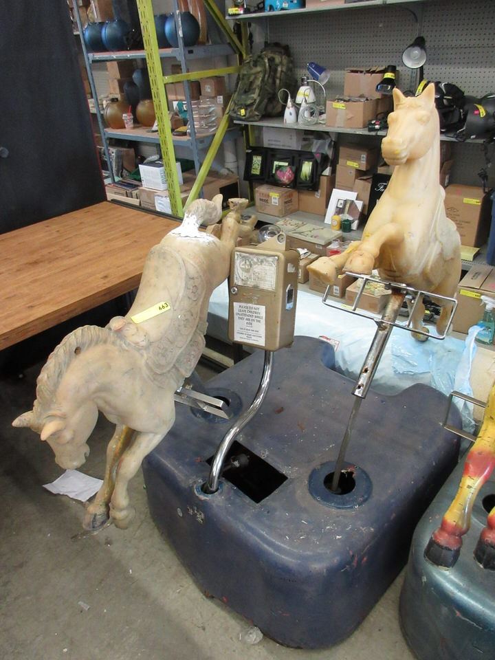 Vintage Coin Operated Double Pony Ride