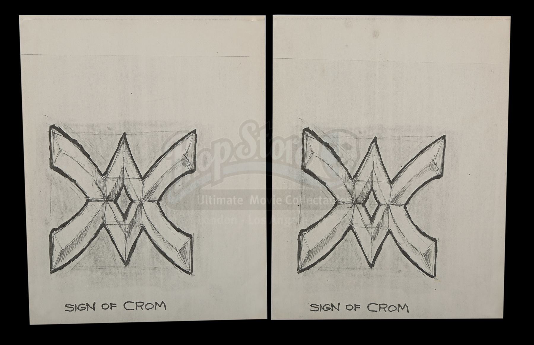 CONAN THE BARBARIAN (1982) - Ron Cobb Hand-Drawn Conan Concept Artwork ...