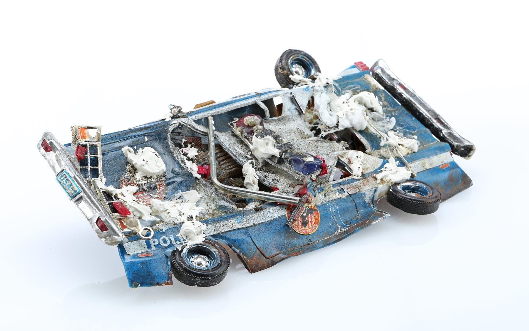 GHOSTBUSTERS (1984) - Marshmellow-Covered Crushed Police Car Model ...