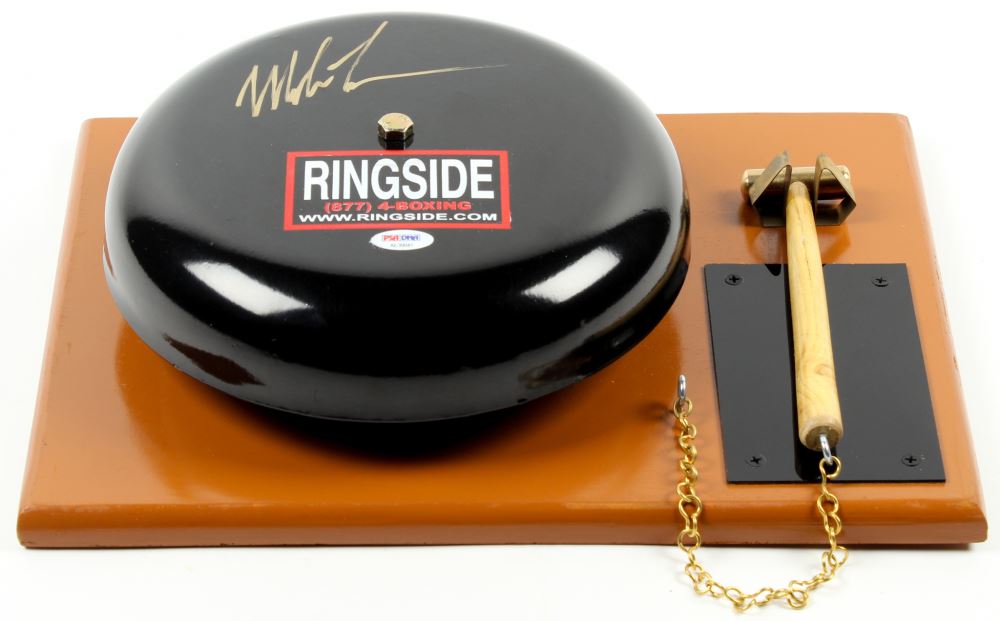 Mike Tyson Signed Authentic Full-Size Ringside Boxing Bell (PSA COA)
