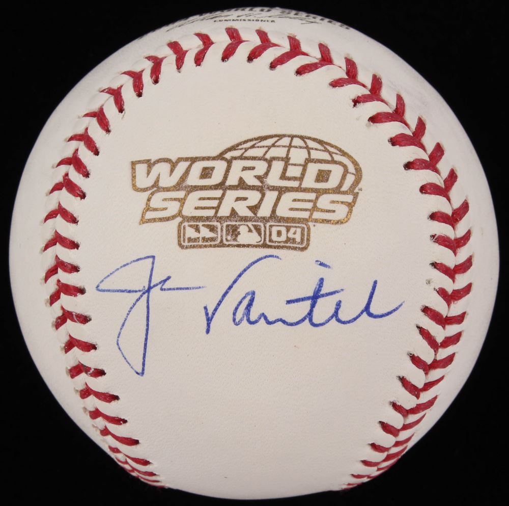 Jason Varitek Signed 2004 World Series Baseball (JSA Hologram Sure Shot ...