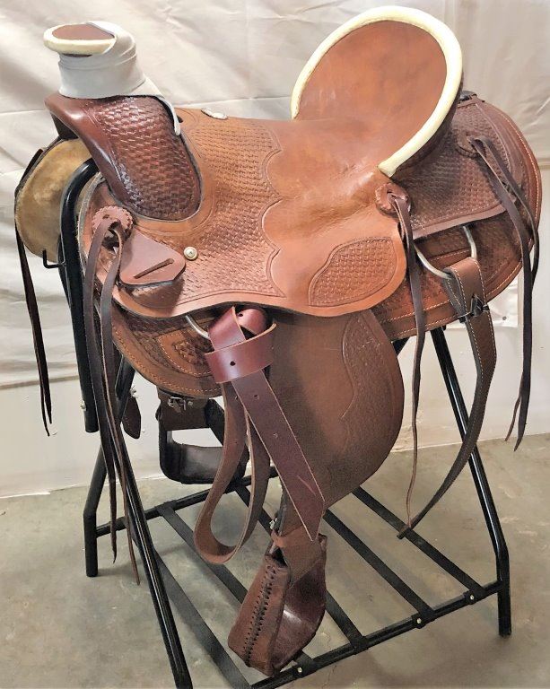 Wade Style 16in Roping Saddle
