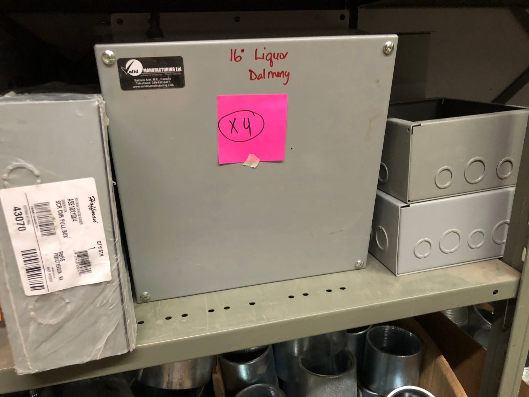 8 CRC Electric Boxes 10x10x4, 6 Electric Boxes 12x12x4, 4 - 16 ...