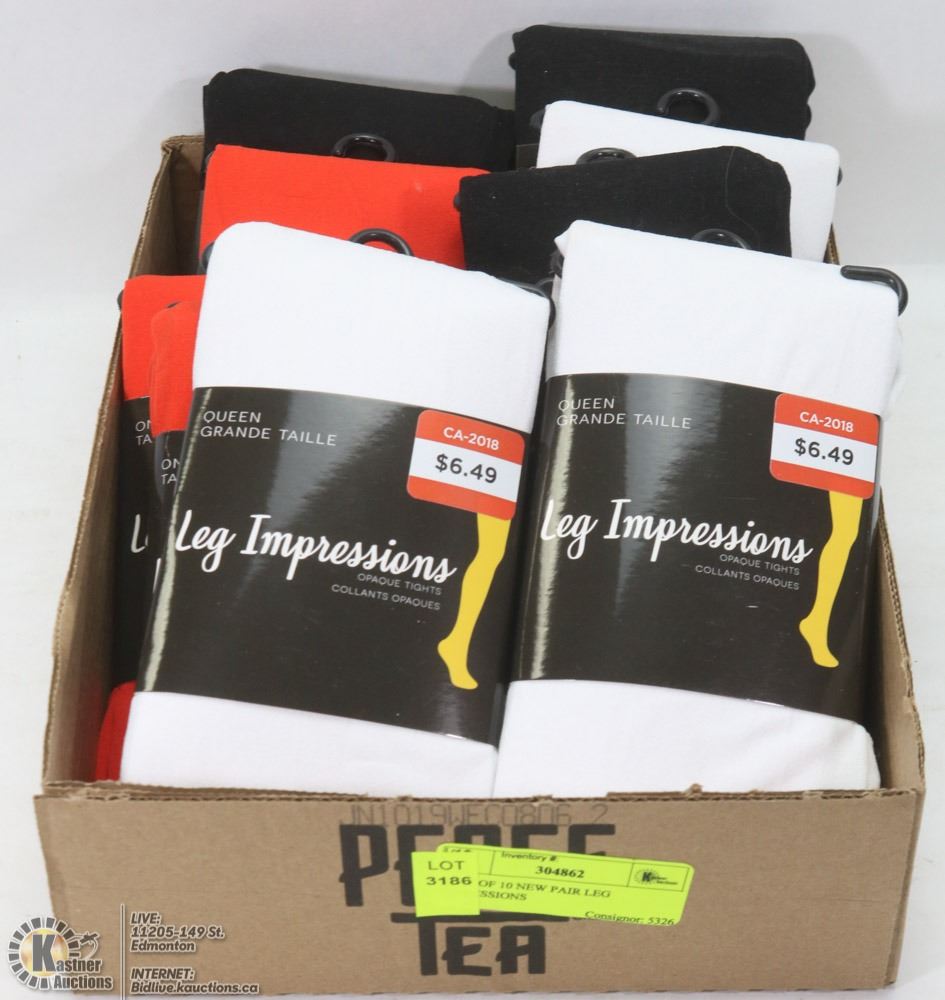 FLAT OF 10 NEW PAIR LEG IMPRESSIONS