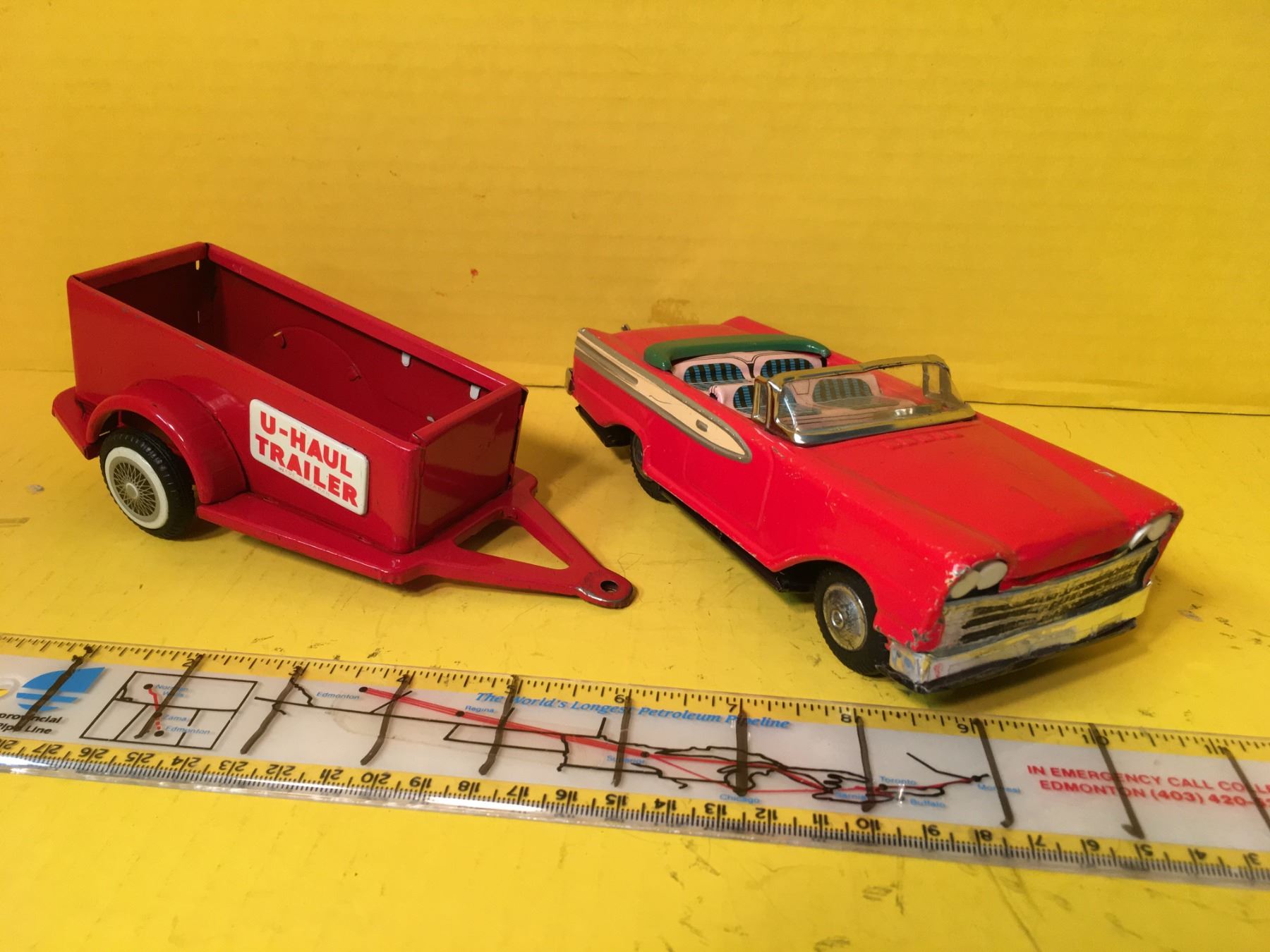 RED 50s CAR & U-HAULER TRAILER - Schmalz Auctions