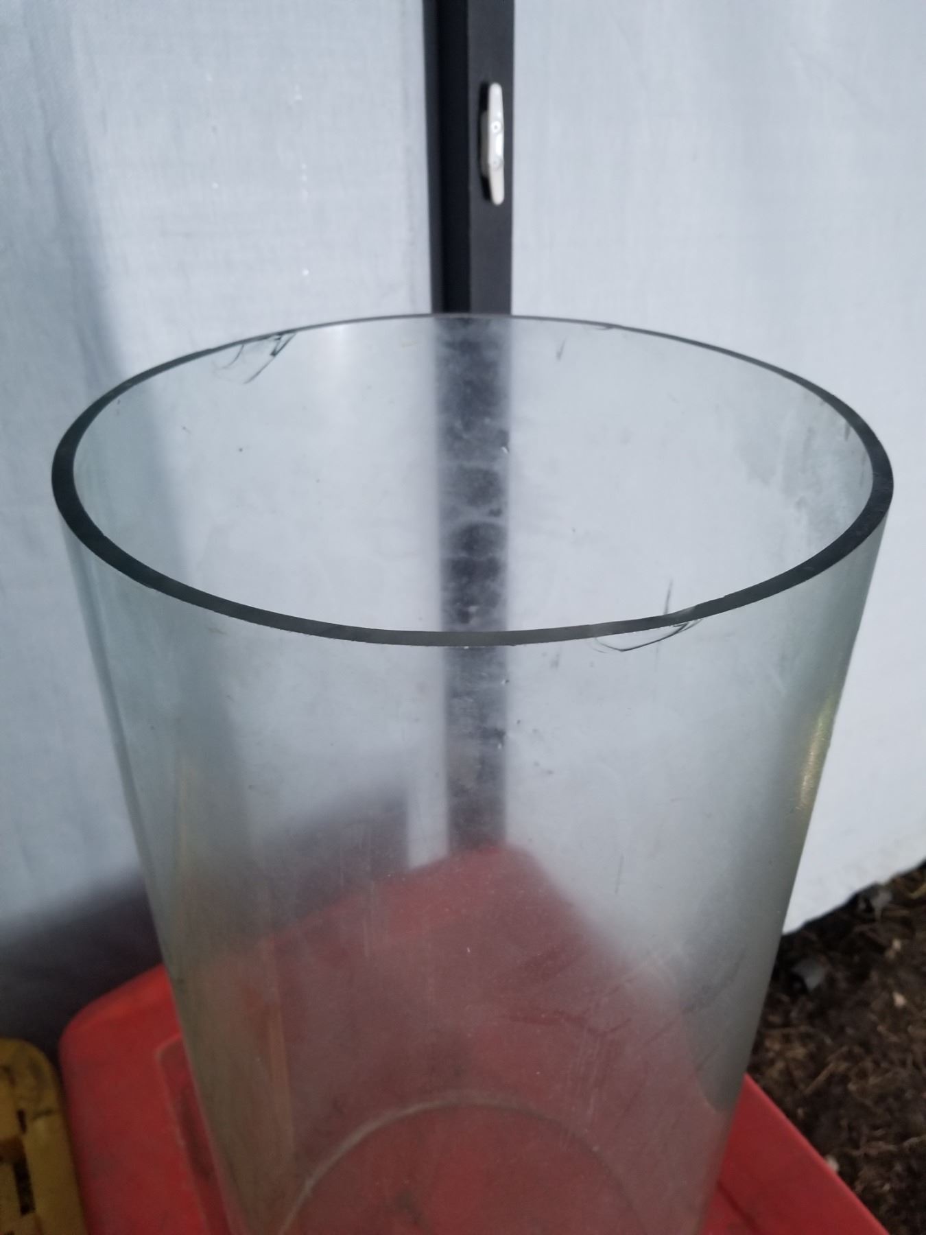 10 GAL VISIBLE GAS PUMP CYLINDER 12 X27 ORIGINAL OFF A WAYNE PUMP 10-gal-visible-gas-pump-cylinder-12-x27-original-off-a-wayne-pump