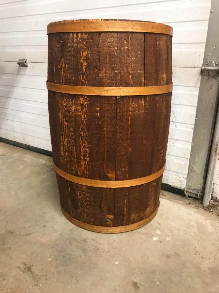 WOODEN BARREL KEG 30 TALL 19 WIDE wooden-barrel-keg-30-tall-19-wide
