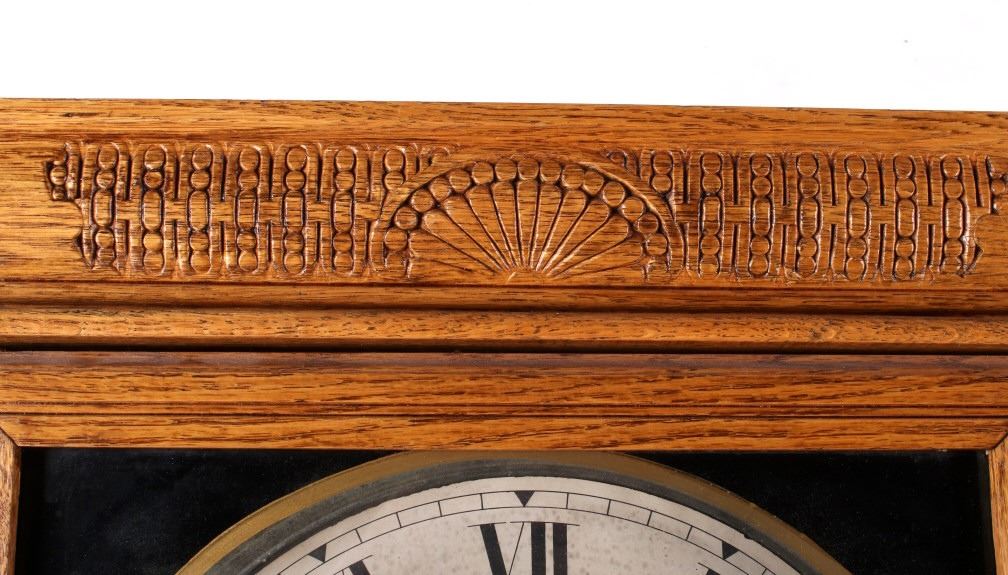 Ingraham Antique Large Regulator Wall Clock