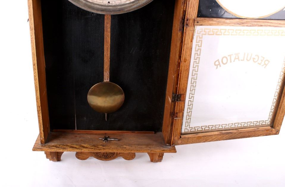 Ingraham Antique Large Regulator Wall Clock