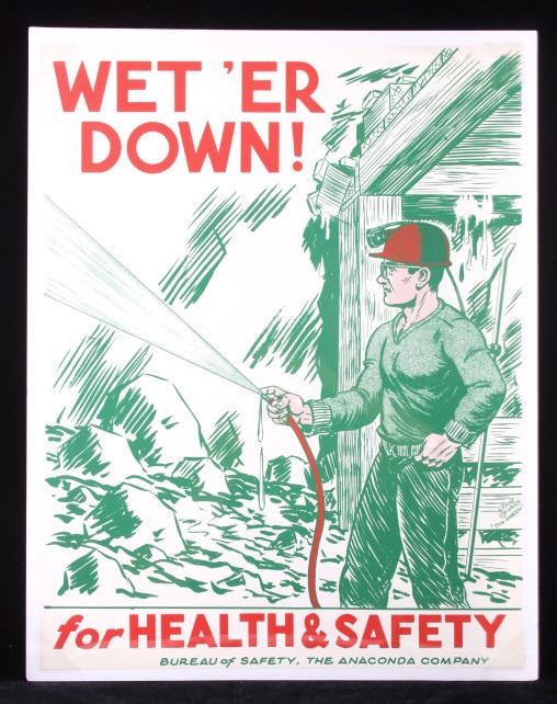 Original Anaconda Company Mining Safety Poster
