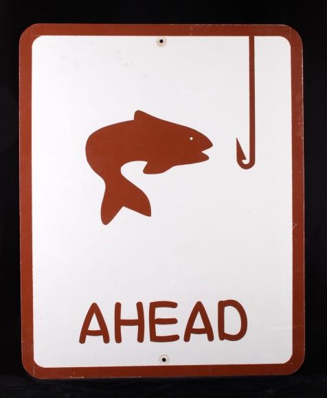 Montana Fishing Access Aluminum Sign