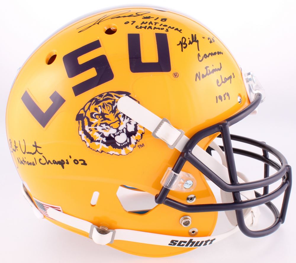 Billy Cannon, Jacob Hester Justin Vincent Signed LSU Tigers Full-Size ...