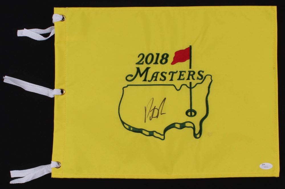Patrick Reed Signed 2018 Masters Tournament Pin Flag (JSA COA)