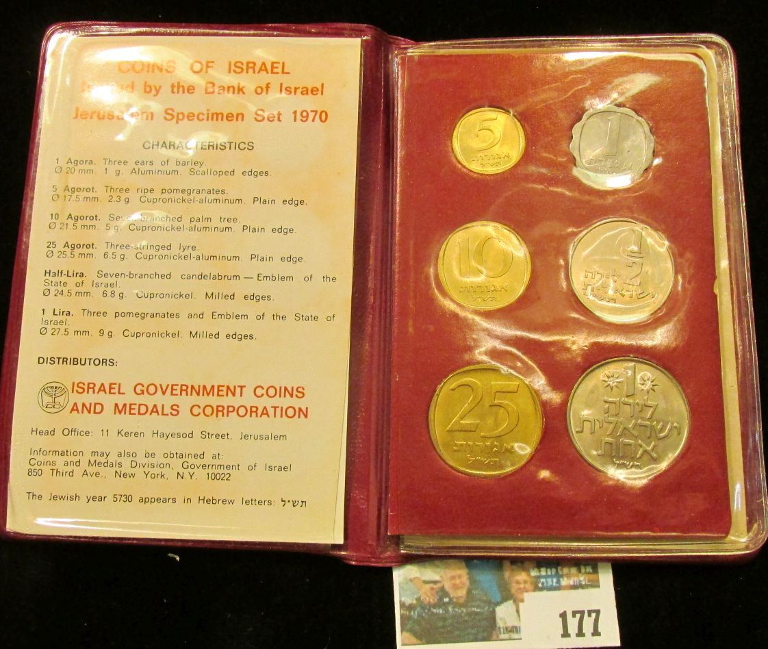 Coins of Israel Issued by the Bank of Israel Jerusalem Specimen Set ...