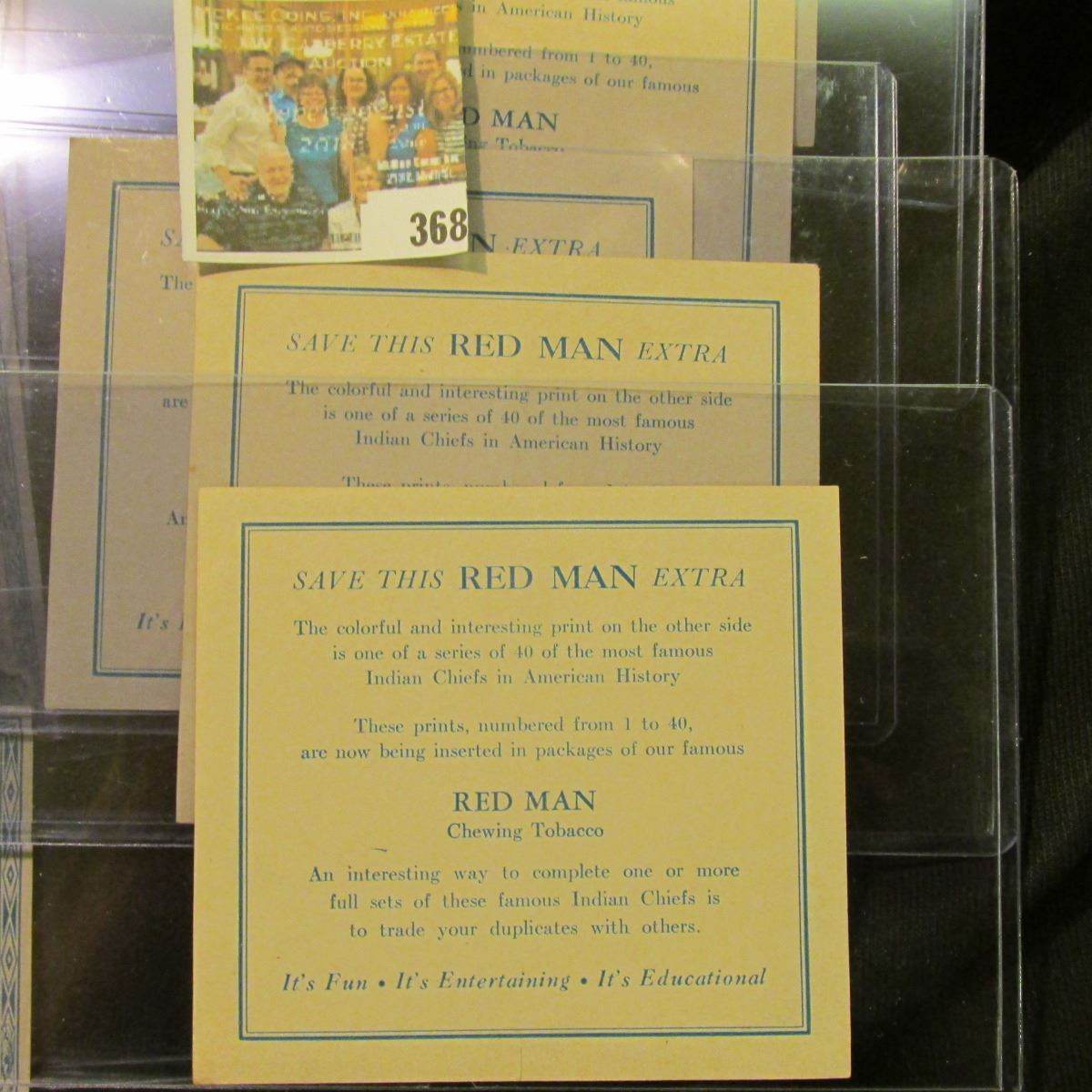 Complete Set of No. 1-40 "American Indian Chiefs" Red Man Chewing ...