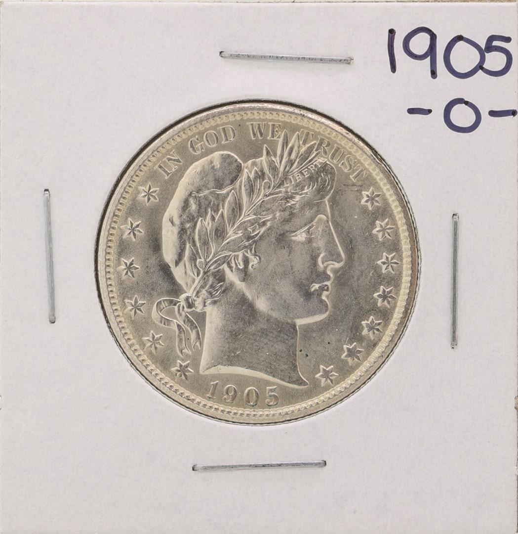 1905-O Barber Half Dollar Coin