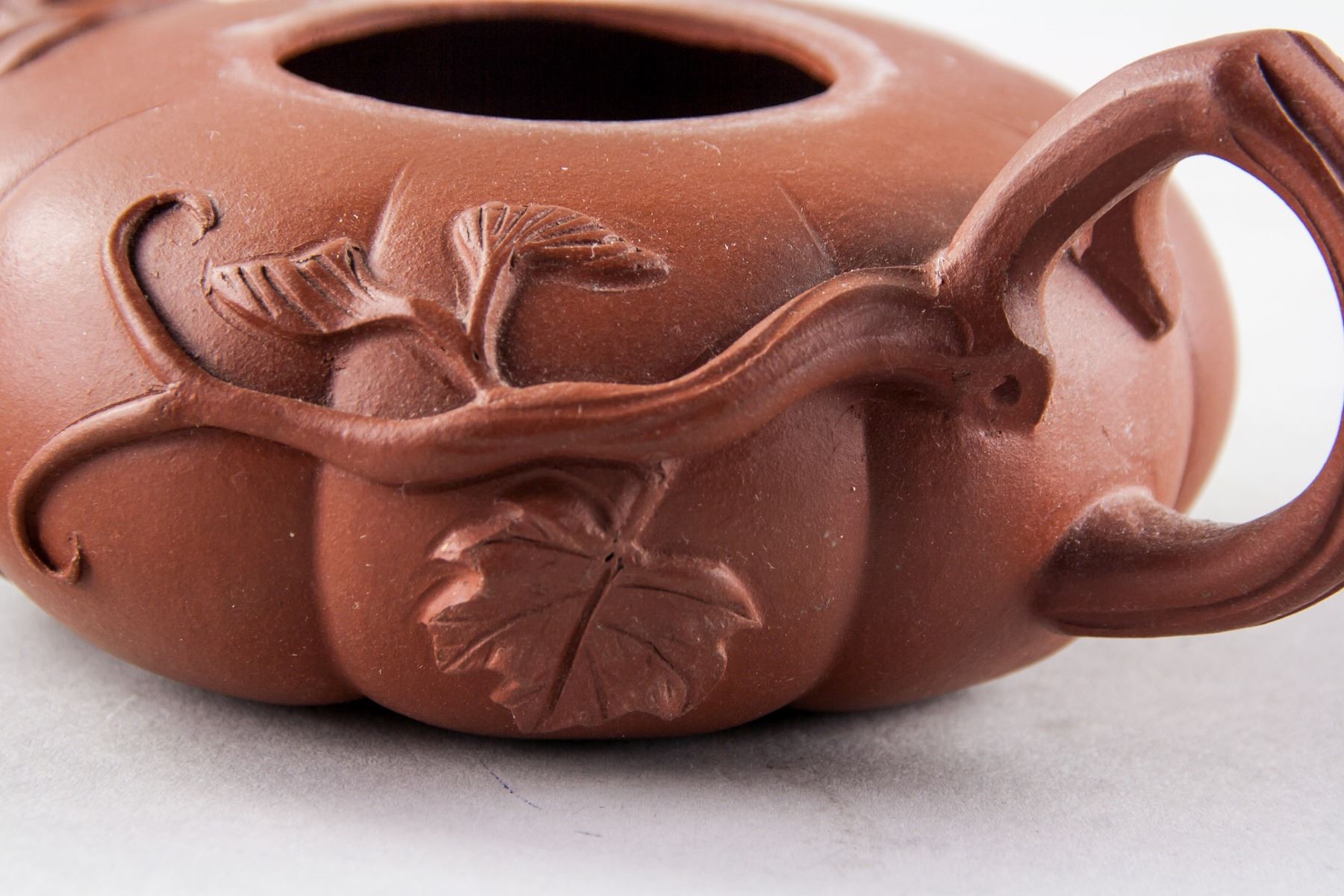 Chinese Zisha Pumpkin Teapot JIANG RONG Mark