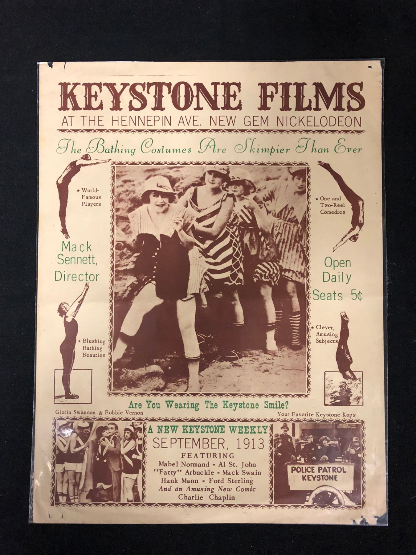 1913 KEYSTONE FILMS POSTER